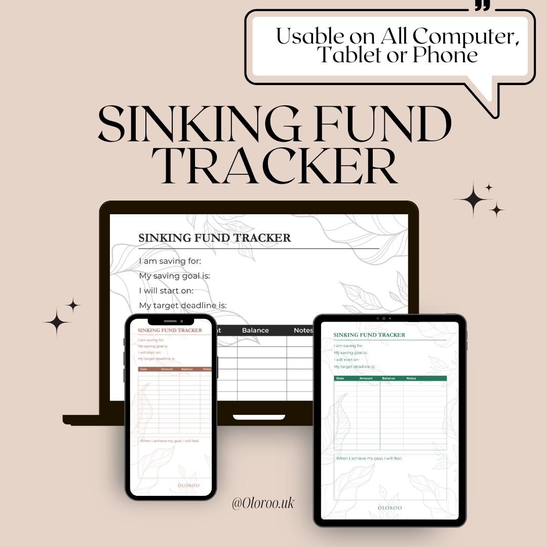 Sinking Fund Tracker Printable Bundle | Budget Planning Sheets for ...