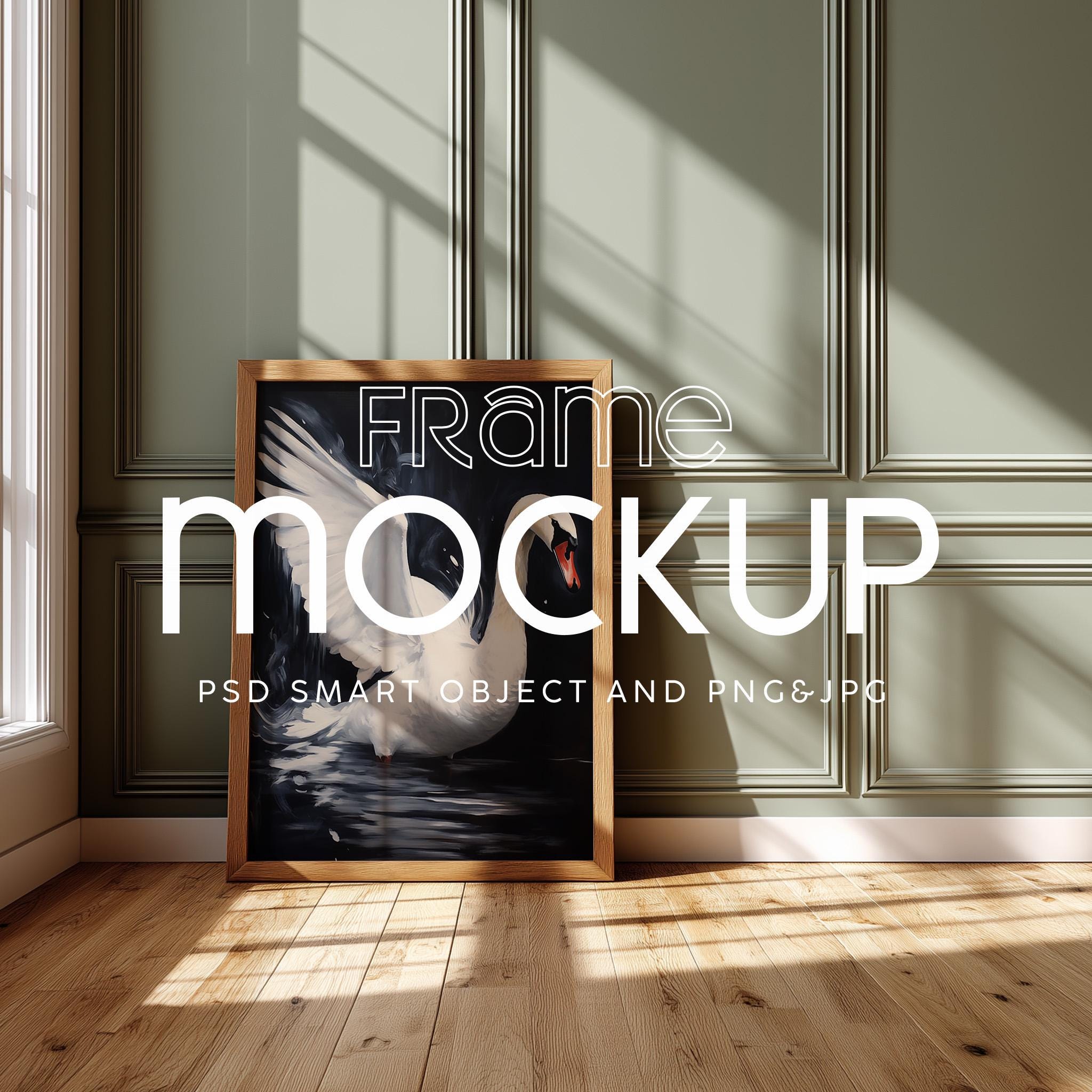 Vertical Frame Mockup: Smart Object PSD, Poster Shop Mockup (digital ...