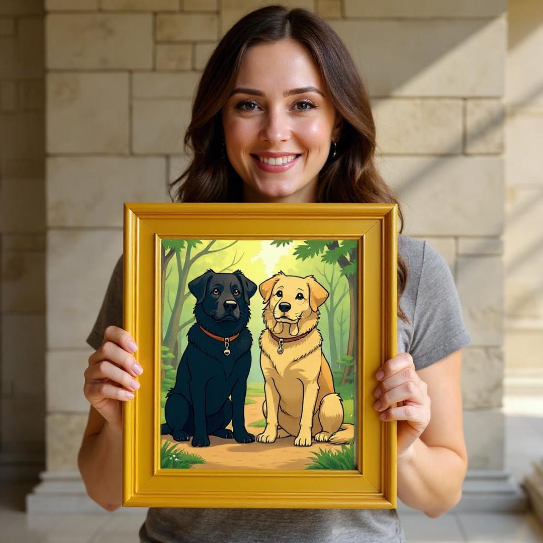 Custom Ghibli Style Portrait | Personalized Anime Artwork | Unique ...