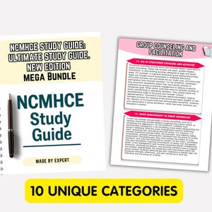 NCMHCE Study Guide: Practice Exams & Mental Health Prep - Etsy