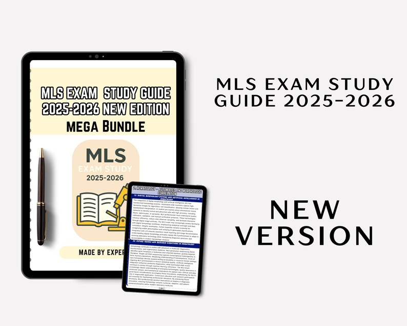 MLS Exam Study Guide 2025-2026: Medical Laboratory Science ...