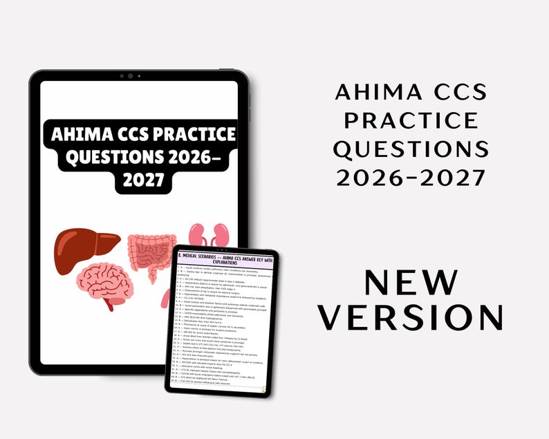 AHIMA CCS Exam Practice Questions 2026-2027 | Coding Specialist Study ...