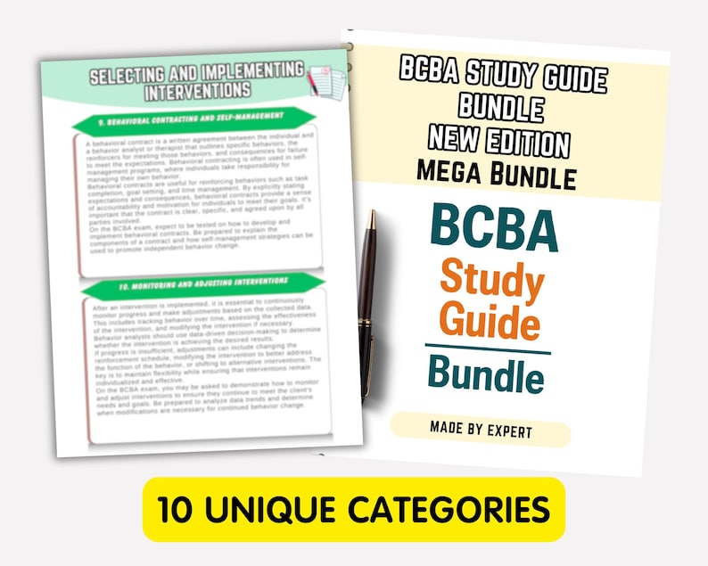 BCBA Exam Study Guide Bundle: 6th Edition Task List - Etsy