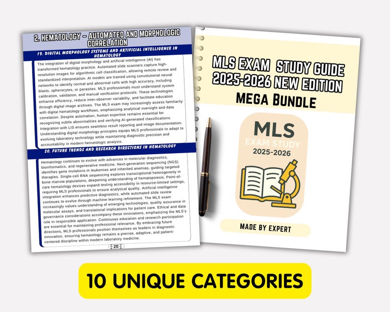 MLS Exam Study Guide 2025-2026: Medical Laboratory Science ...