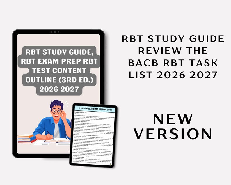 RBT Study Guide 2026-2027, ABA Exam Prep (3rd Edition Printable) - Etsy ...