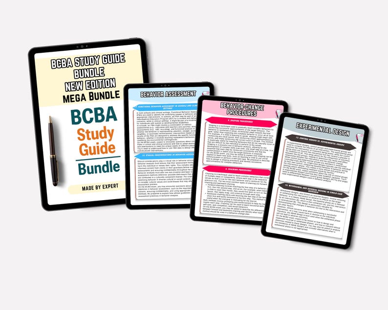 BCBA Exam Study Guide Bundle - Etsy