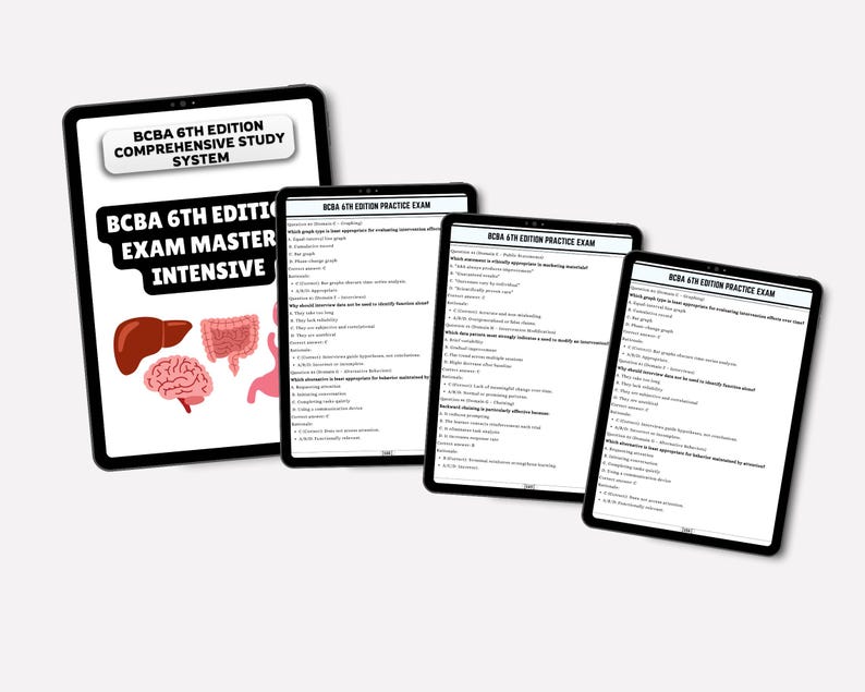 6th Edition Task List | BCBA Exam Complete Study Guide - Etsy