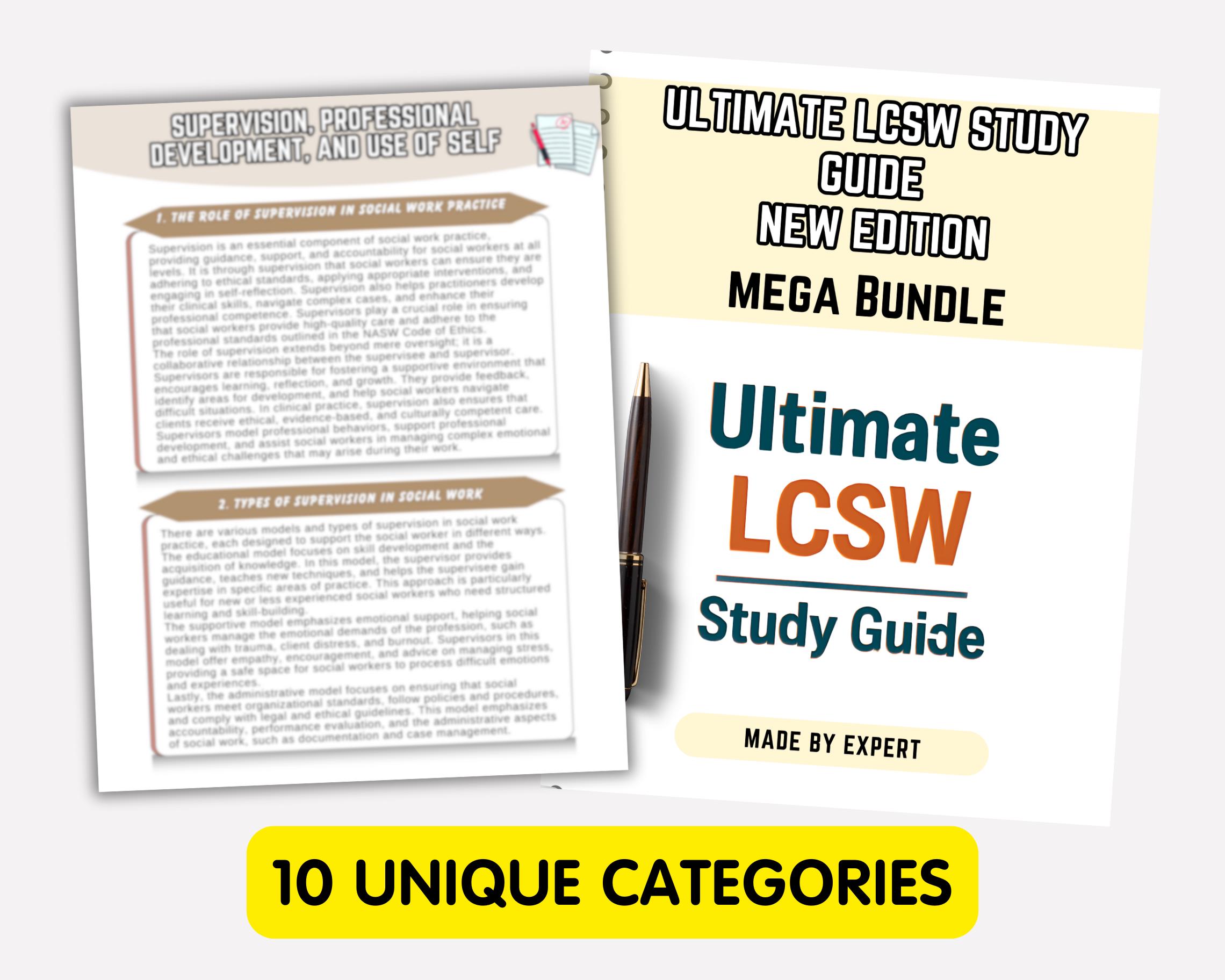 Ultimate LCSW Study Guide With Comprehensive Detailed Notes, Mock Exam ...