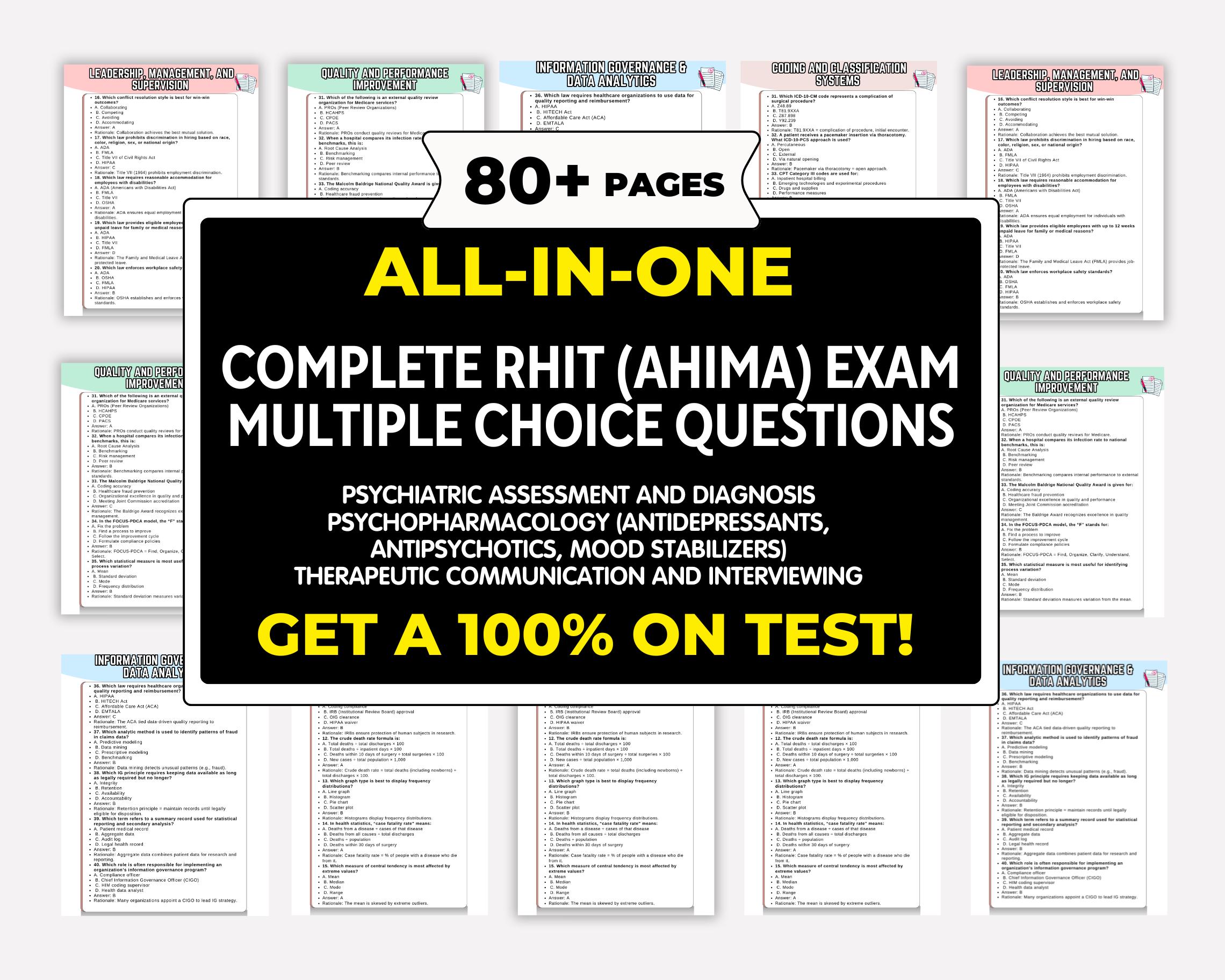 Complete RHIT (AHIMA) Exam Preparation, 2nd Edition: Registered Health ...