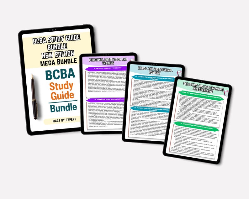 BCBA Exam Study Guide Bundle: 6th Edition Task List - Etsy