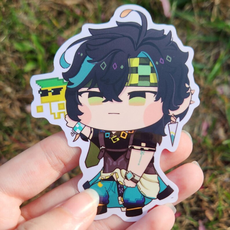 Genshin Impact Natlan Sitting Vinyl Stickers Mavuika, Kinich - Etsy