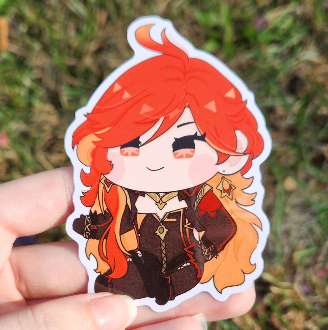 Genshin Impact Natlan Sitting Vinyl Stickers Mavuika, Kinich - Etsy