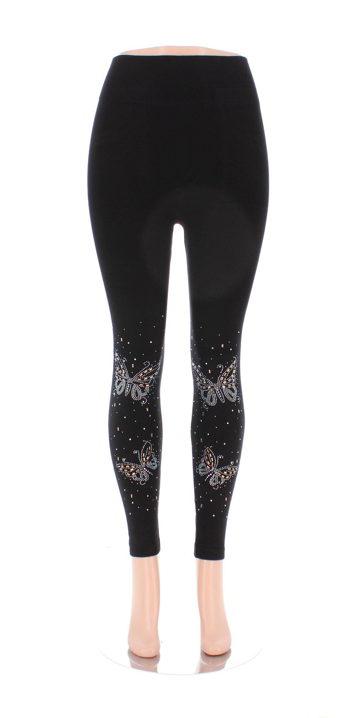 Rhinestone Leggings, Women Bling Leggings, Black Leggings, Holiday Gift ...