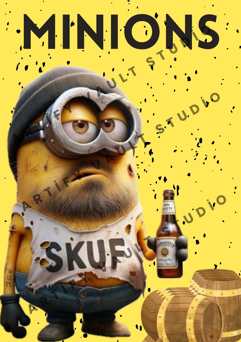 Minions 15 Numbers PNG and ZIP Digital Pack Clip Art, Instant Download ...