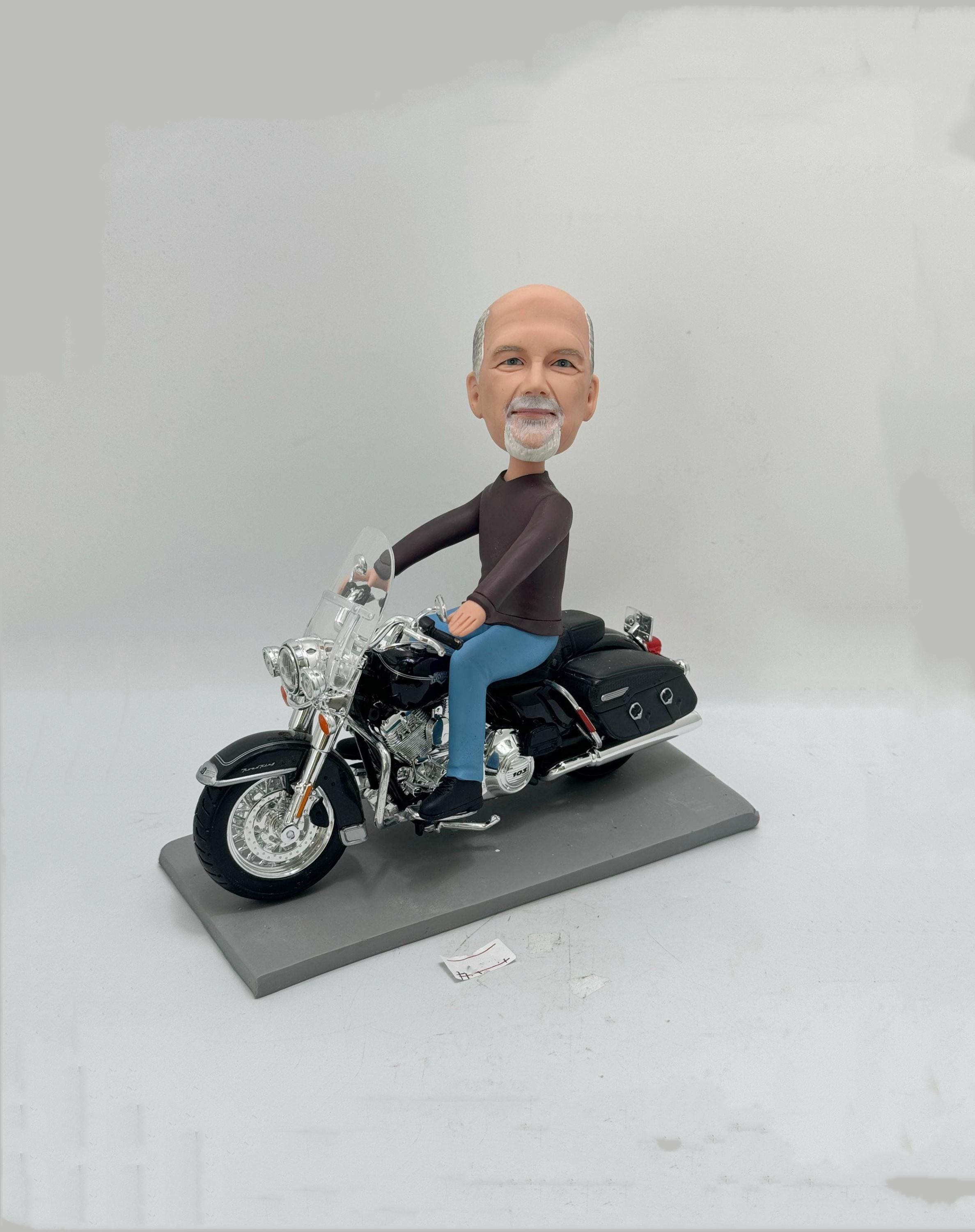 Custom Motorcycle Bobblehead - Personalized Riding Theme Figure ...