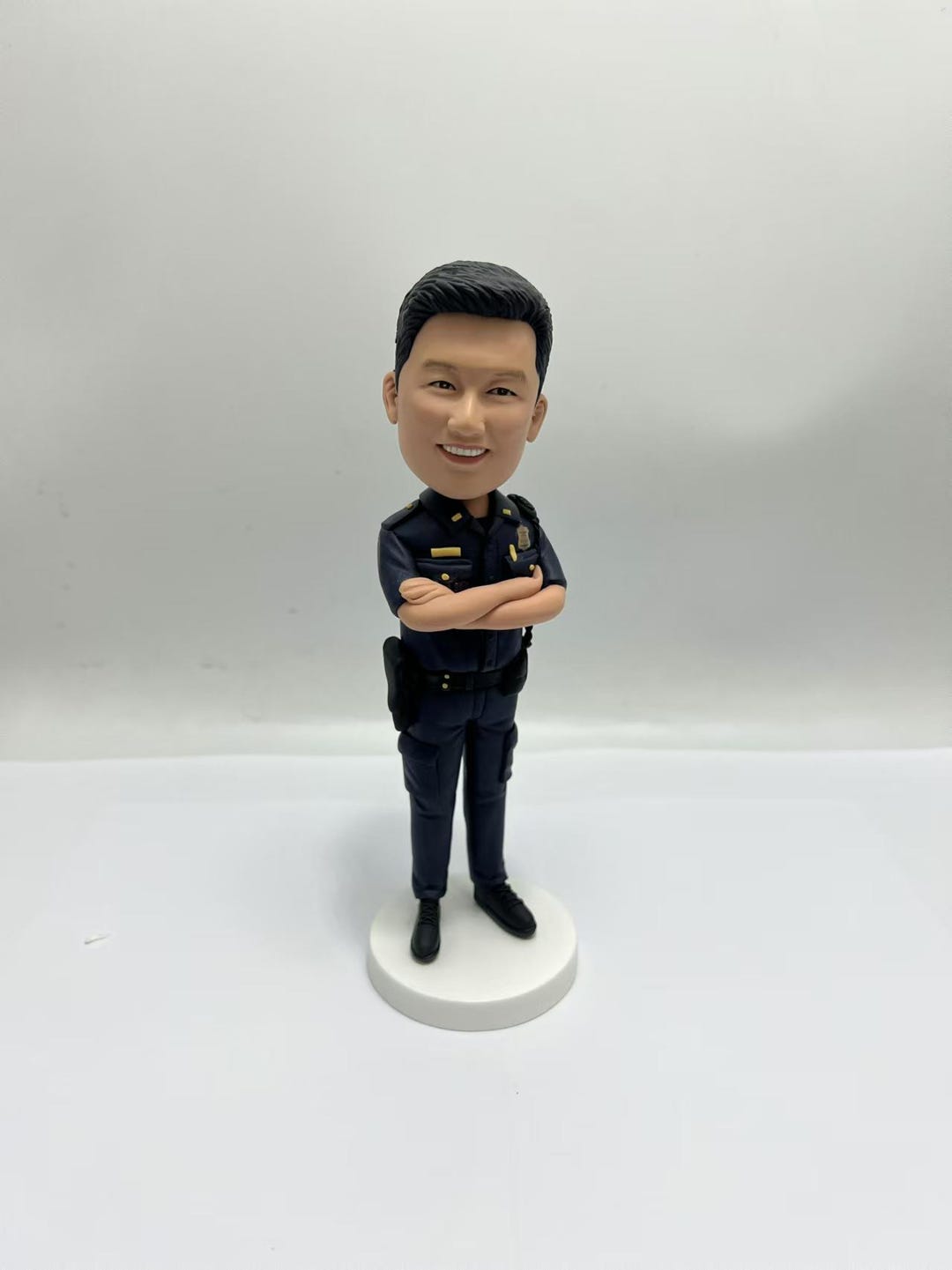 Custom Police Officer Bobblehead: Personalized Polymer Clay Figurine - Etsy