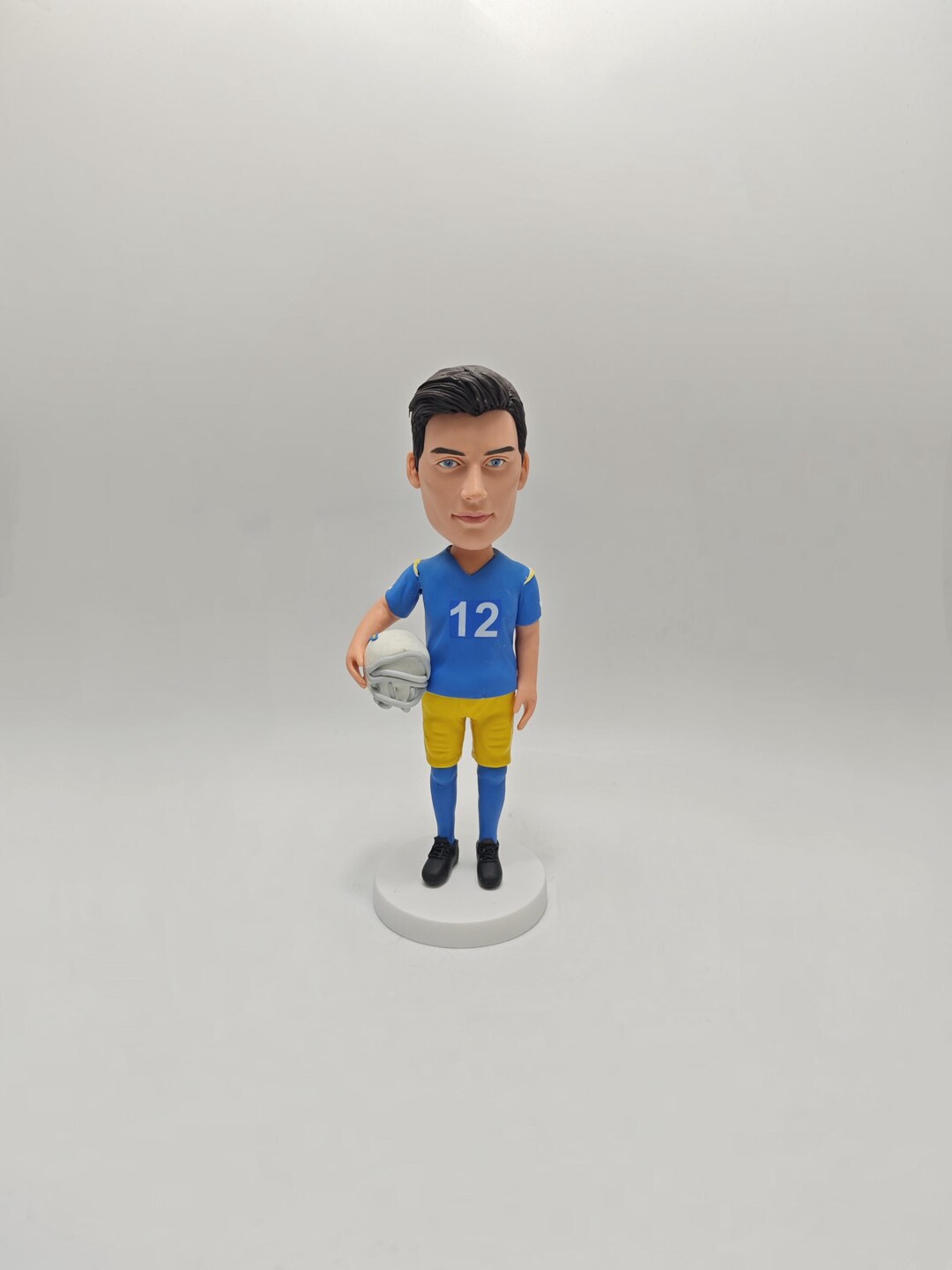 Custom Football Player Bobblehead: Personalized Polymer Clay Sports ...