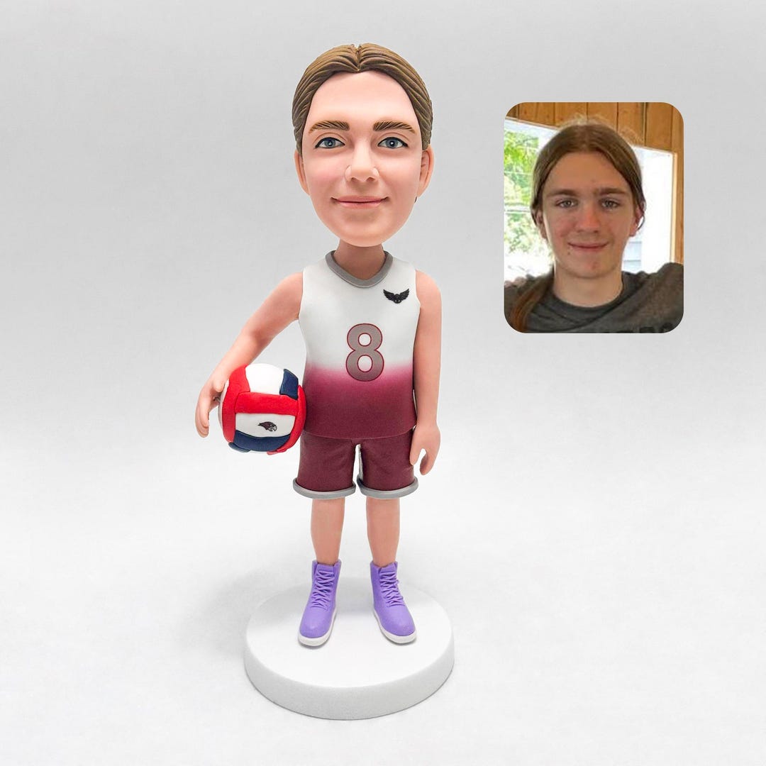 Custom Volleyball Bobblehead - Oregon Ducks Logo - Personalized ...