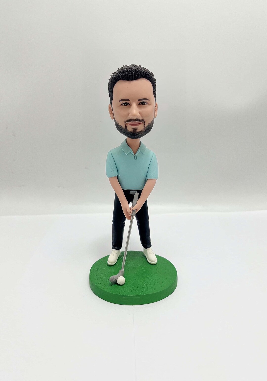 Custom Golf Bobblehead: Personalized Polymer Clay Golfer Figurine - Etsy