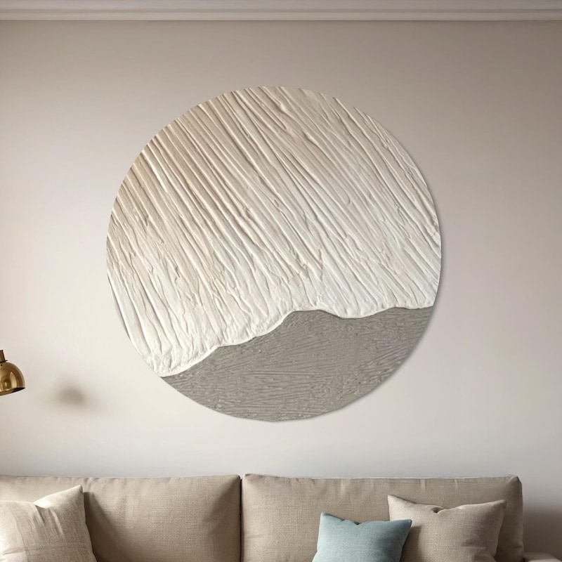 Round Art for Wall - Etsy