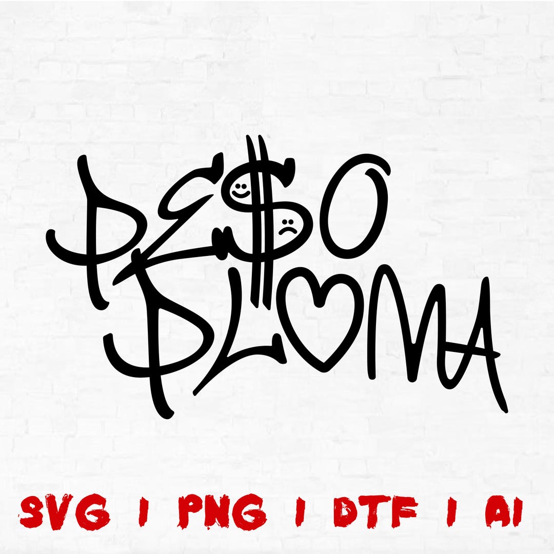Peso Pluma Logo in SVG, Cut File, AI JPEG Png, Great for Vinyl Decals ...
