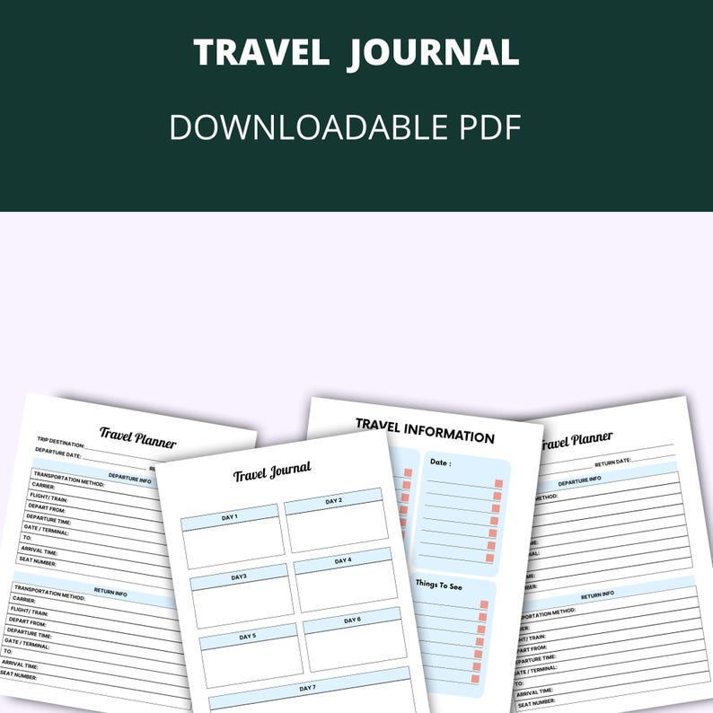 TRAVEL PLANNER, Trip Planner, Travel Budget Tracker, Travel Diary ...