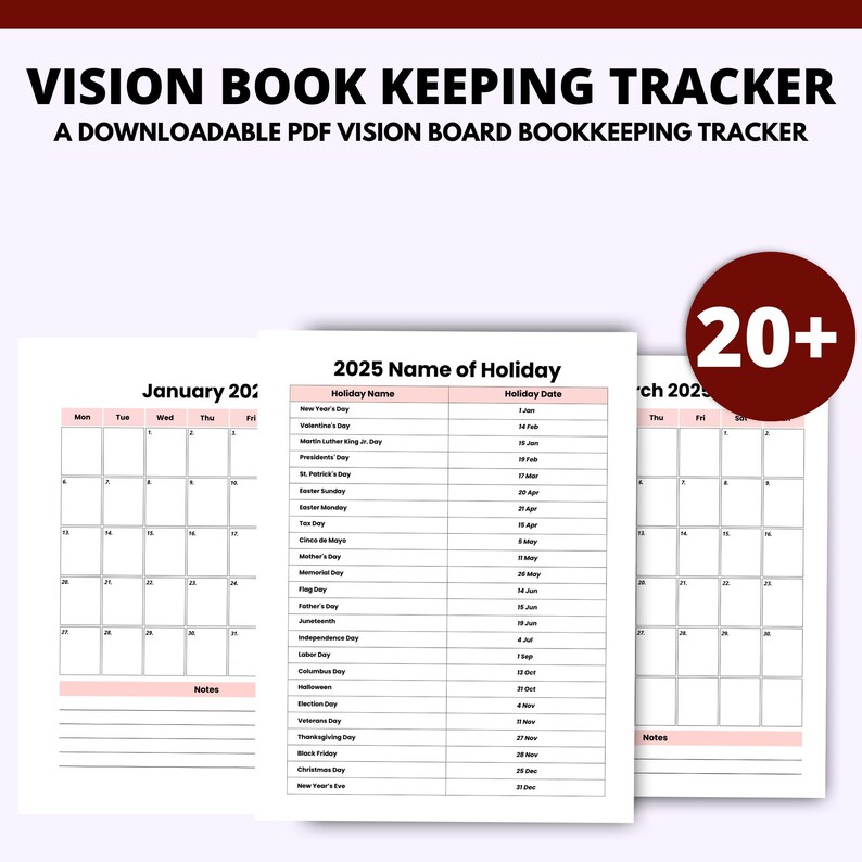 VISION BOARD PLANNER, Goal Setting Journal, Motivational Planner ...