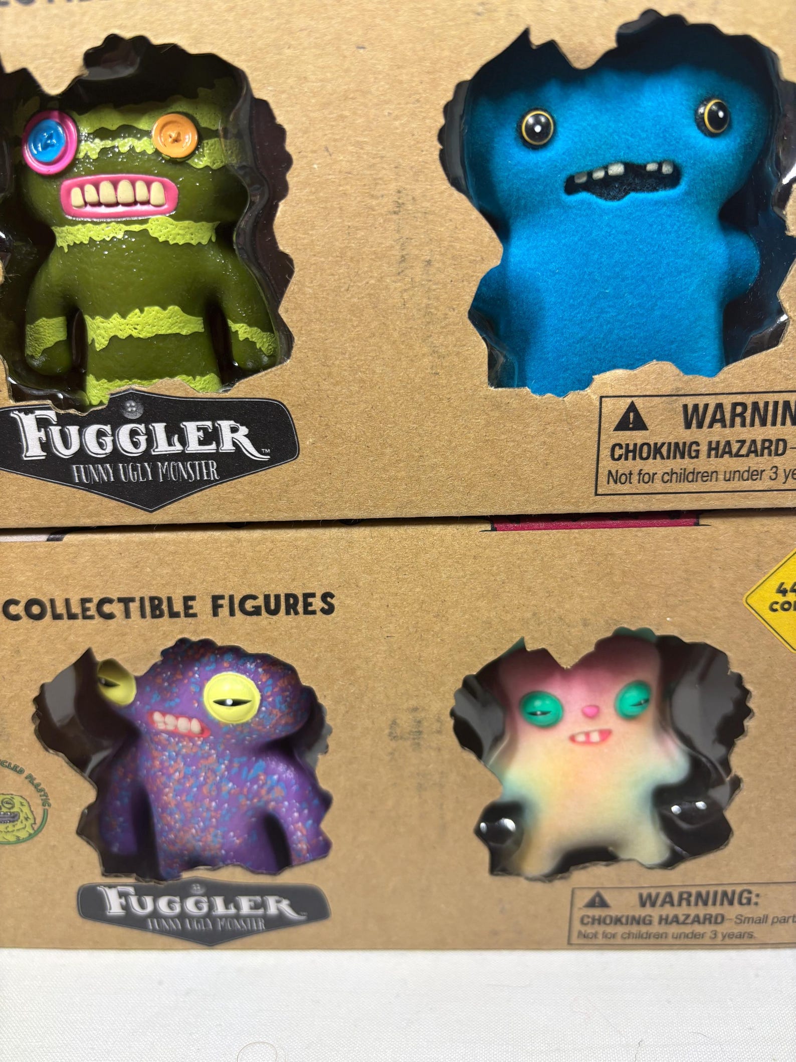 3 X 3 Packs (9 in Total) Fuggler Funny Ugly Monster Collectible Figures ...