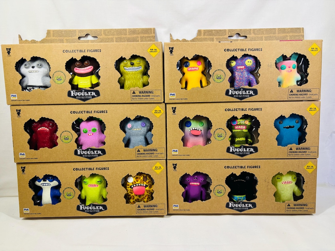 6 X 3 Packs (18 in Total) Fuggler Funny Ugly Monster Collectible ...