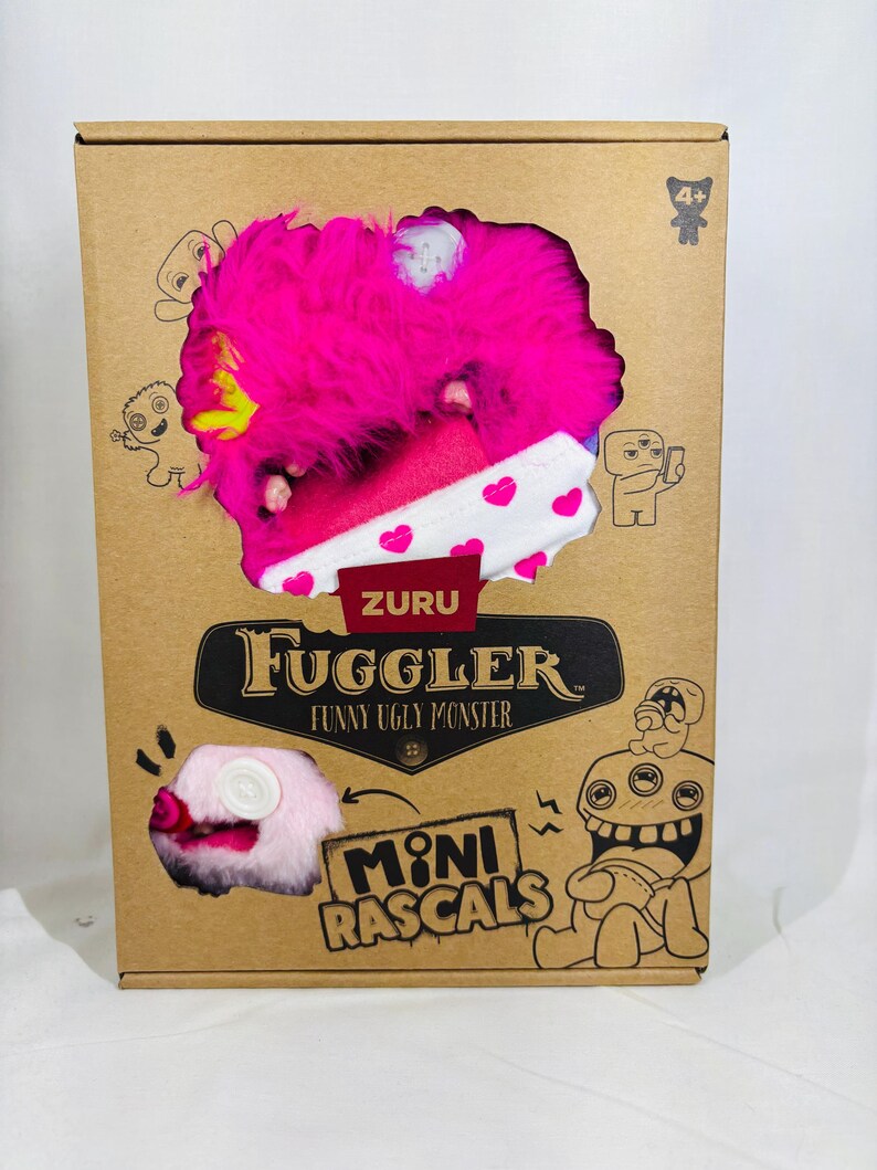 Mini Rascals - Fuggler Funny Ugly Monster: Pink Oogah Booga! Brand New ...