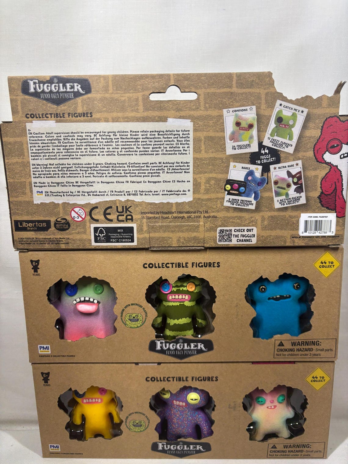 3 X 3 Packs (9 in Total) Fuggler Funny Ugly Monster Collectible Figures ...