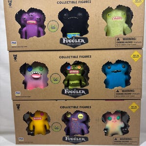 3 X 3 Packs (9 in Total) Fuggler Funny Ugly Monster Collectible Figures ...
