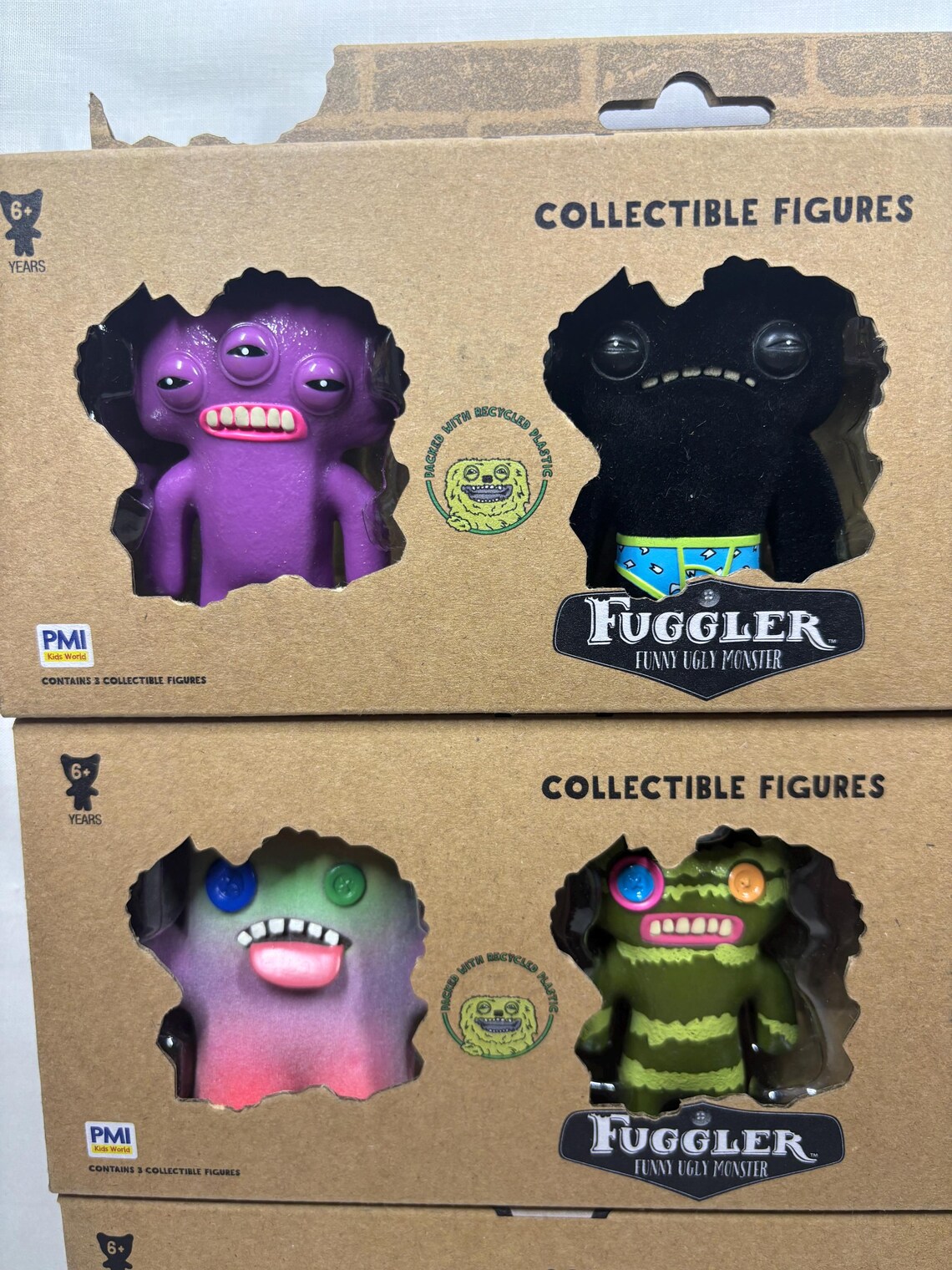 3 X 3 Packs (9 in Total) Fuggler Funny Ugly Monster Collectible Figures ...