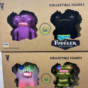3 X 3 Packs (9 in Total) Fuggler Funny Ugly Monster Collectible Figures ...
