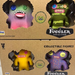 3 X 3 Packs (9 in Total) Fuggler Funny Ugly Monster Collectible Figures ...