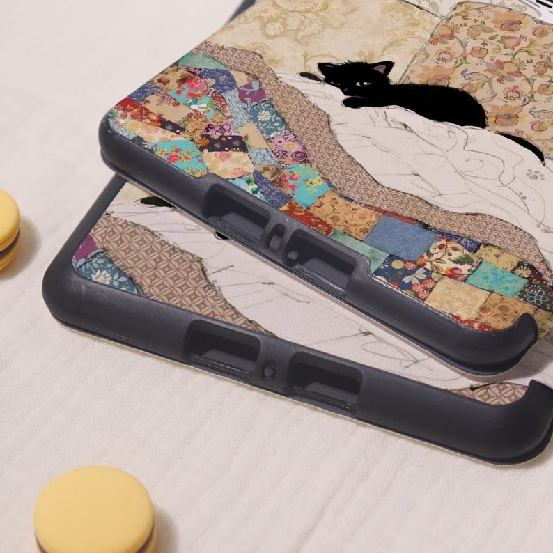 Boho Style Cat Kindle Case,paperwhite 6.8'' 5/7/8/10th Cover,clear Back ...