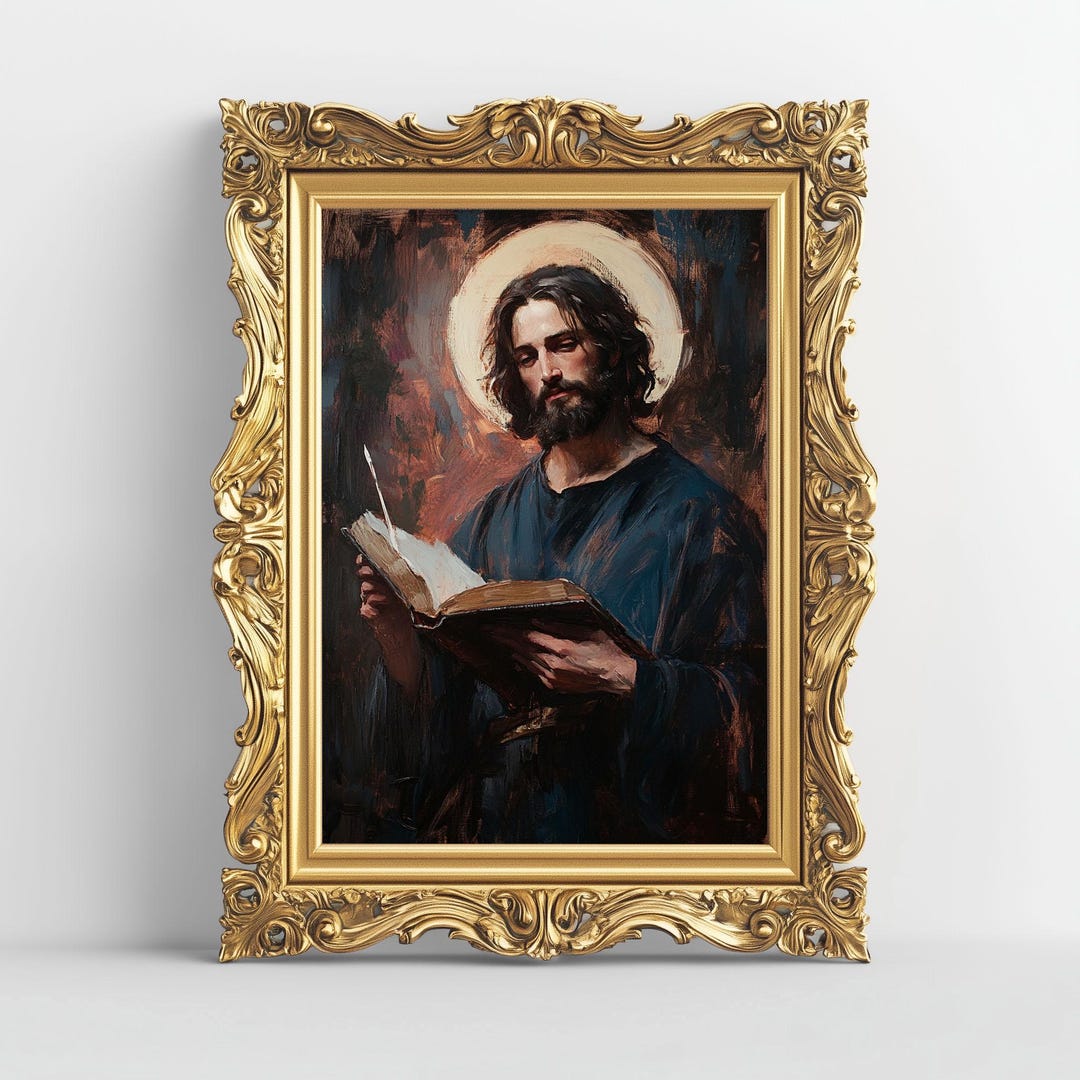 St. John Religious Art, Oil Painting Art, Digital Download, Catholic ...
