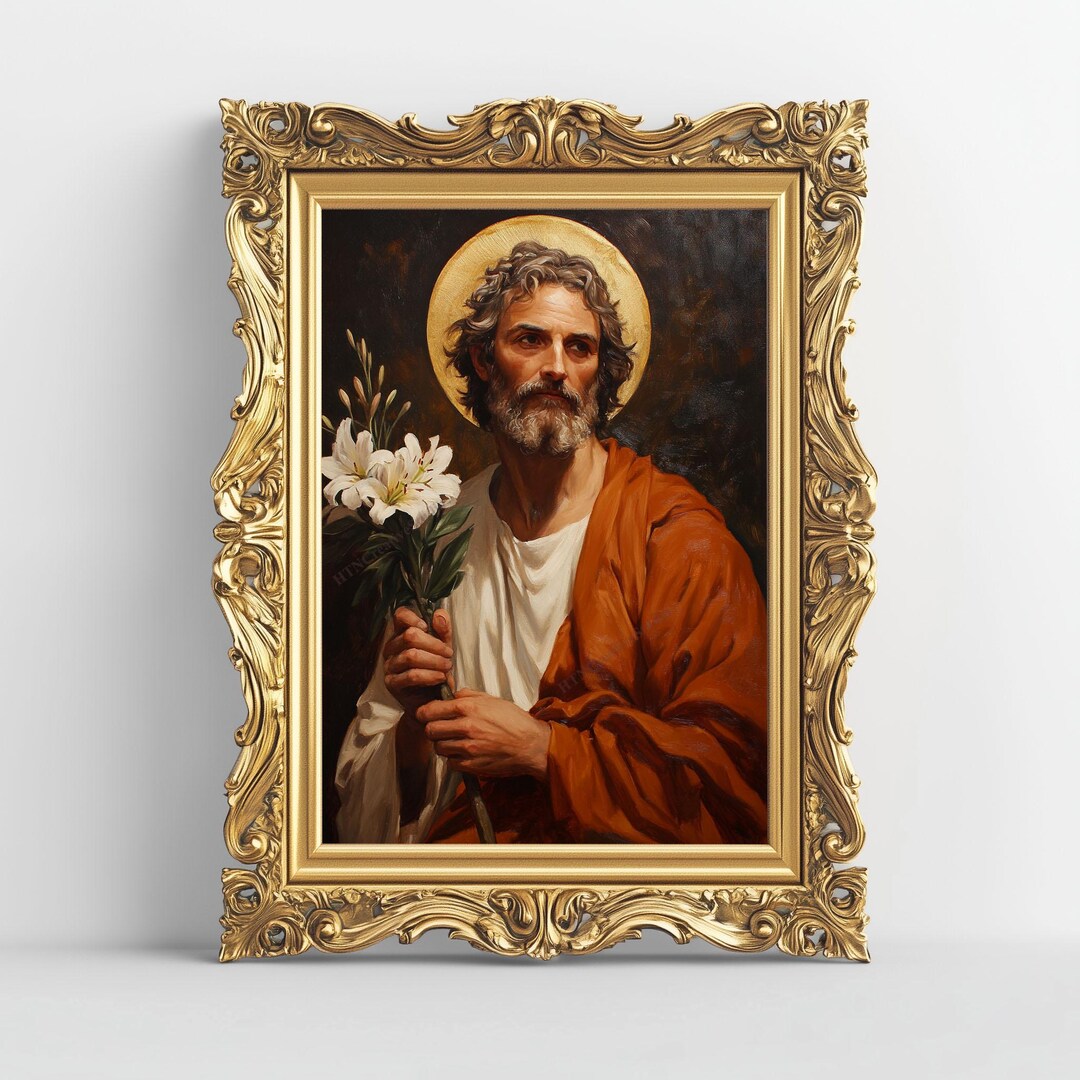 Saint Joseph Religious Art, Oil Painting Art, Digital Download ...