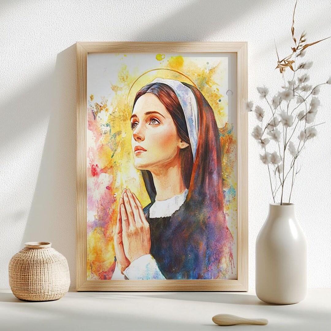 St. Elizabeth Ann Seton Watercolor Painting Religious Art, Watercolor ...