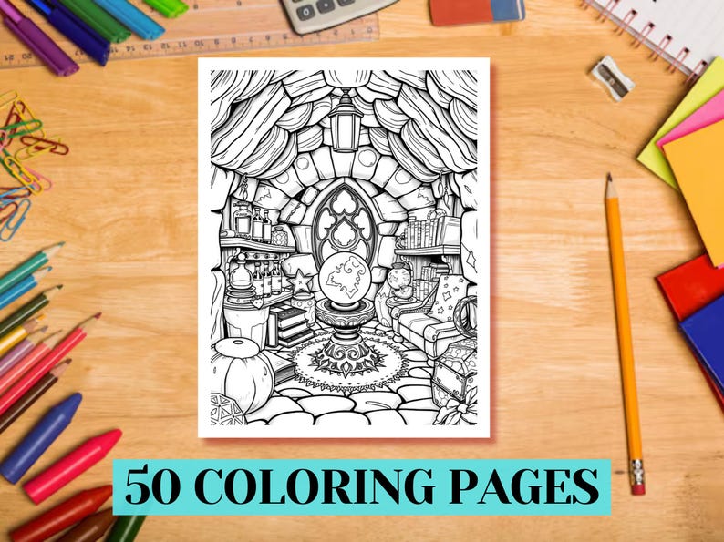 50 Cozy Interior Coloring Printables, Home Interior Coloring Pages ...