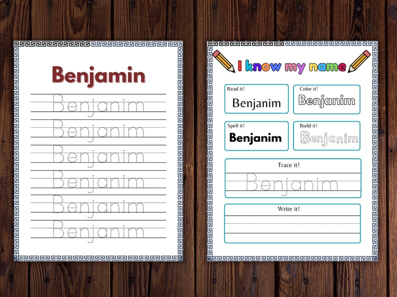 Custom Name Tracing Worksheet, Personalized Handwriting Practice ...