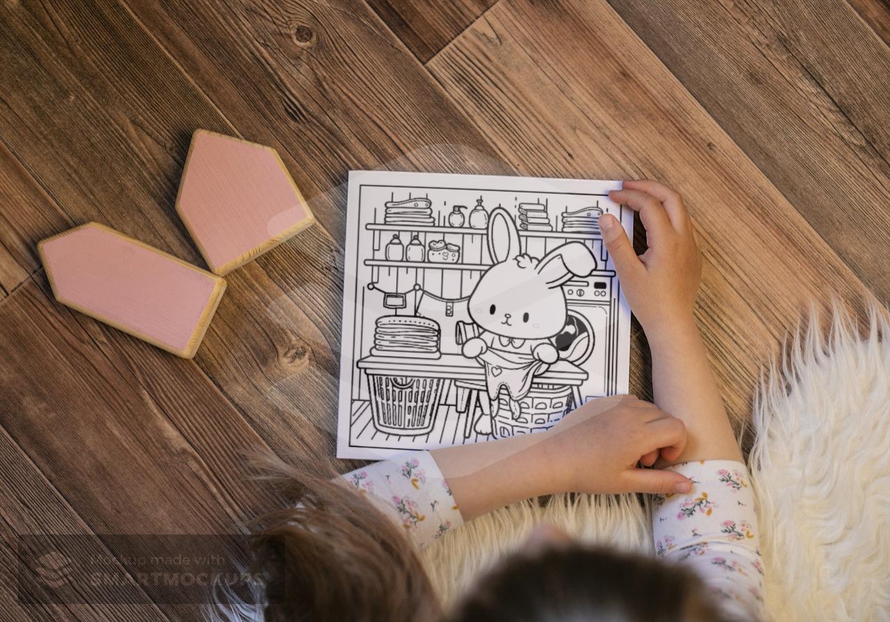 50 Comfy Moments Coloring Book, Cozy Days Coloring Pages, Bold and Easy ...