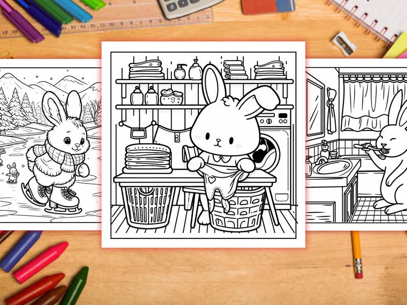 50 Comfy Moments Coloring Book, Cozy Days Coloring Pages, Bold and Easy ...