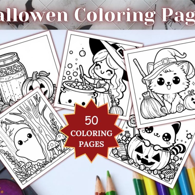Summerween Coloring Pages - Etsy