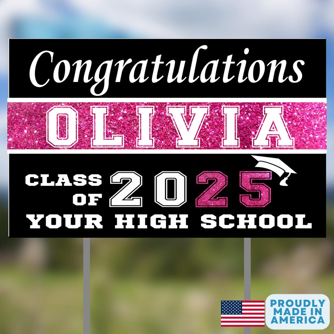 Custom 2026 Senior Yard Signs ,custom Nameschool, Graduation ...