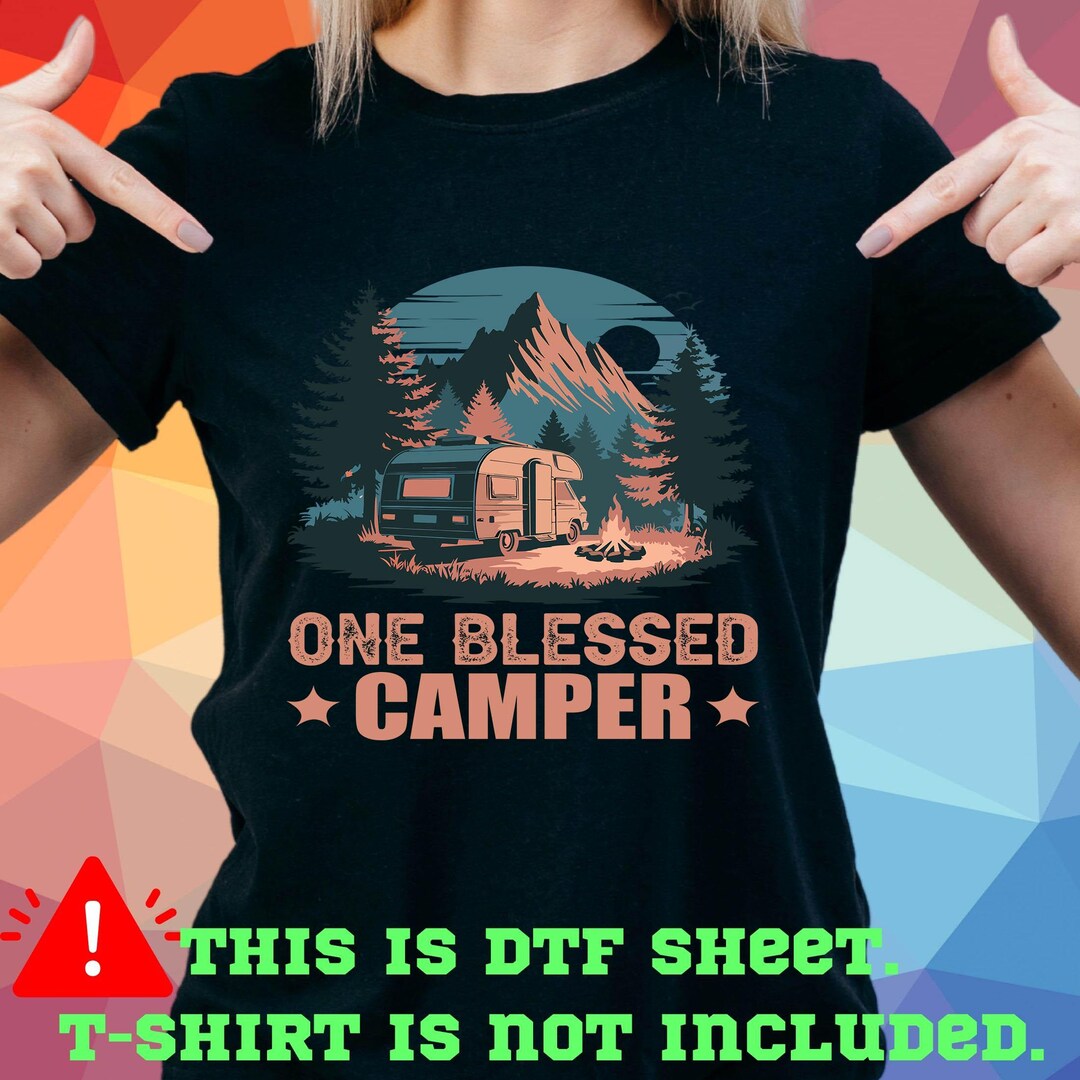 Campfire Heat Transfer, Camping DTF Print, Ready-to-press Design ...
