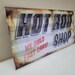 Rustic and Weathered Looking Hot Rod Shop Sign - Etsy