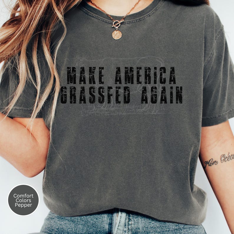 MAHA Shirt Make America Grassfed Again Comfort Colors Tshirt RFK Jr ...