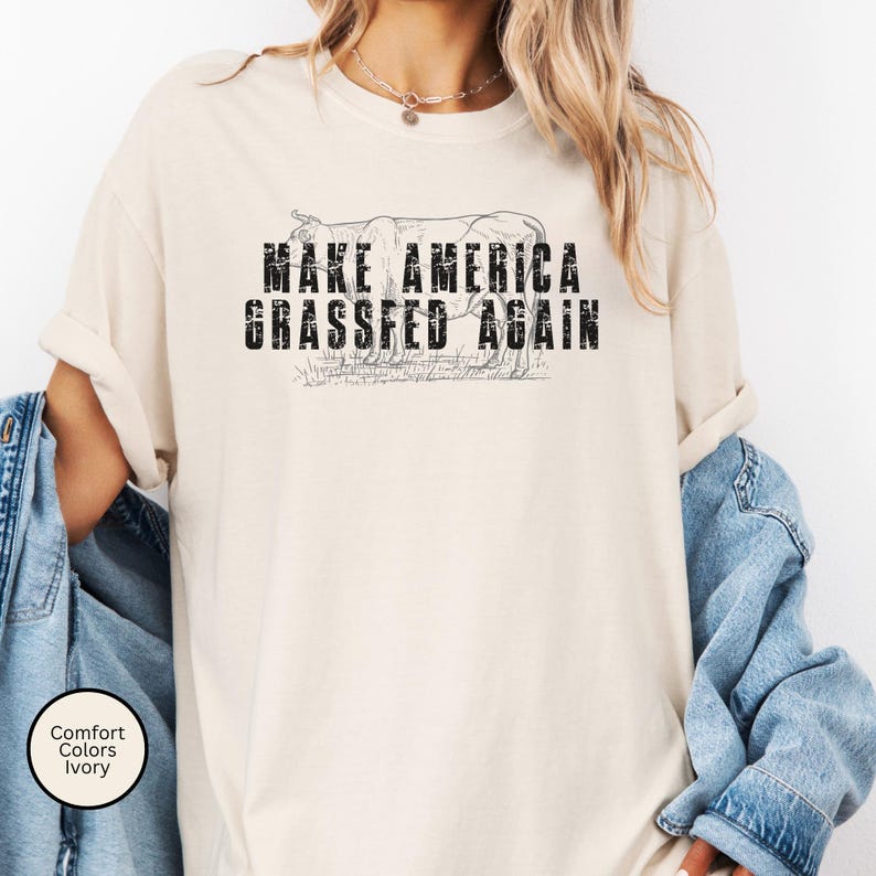 MAHA Shirt Make America Grassfed Again Comfort Colors Tshirt RFK Jr ...