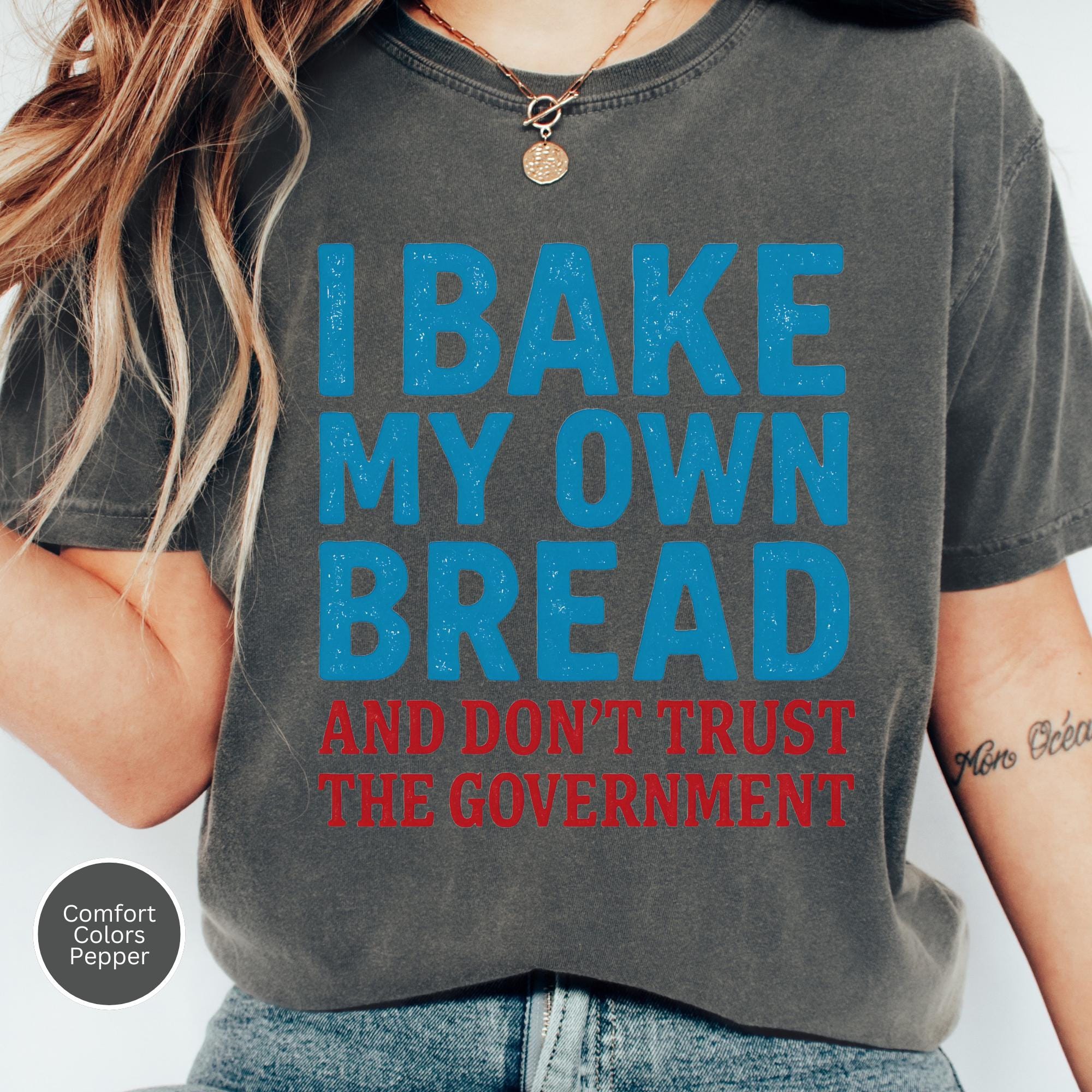 Sourdough Bread Shirt, Sourdough Gifts Baking Shirt Patriotic Sourdough ...